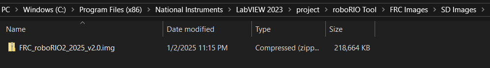 Imaging Roborio 20 Everybot Docs