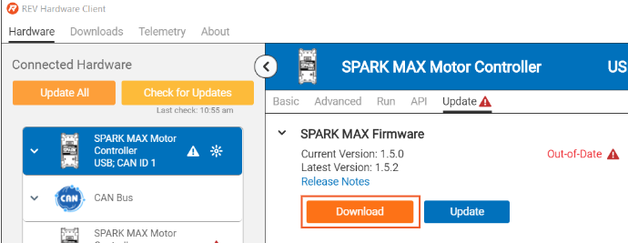 Configuring Spark MAX Motor Controllers | Everybot Docs