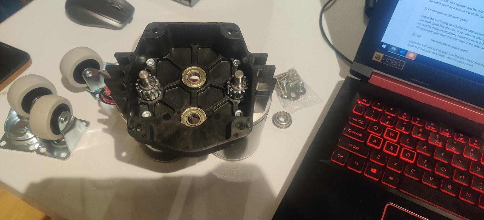 Motor and Gearbox Assembly | Everybot Docs